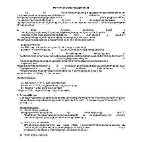 Ponemang suprasegmental | DOCX