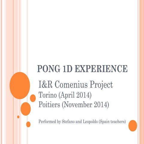 Pong Game using Java awt and swing | PPTX