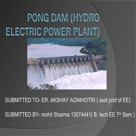 Pong dam ppt | PPT
