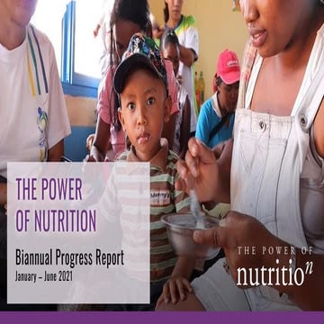 The Power of Nutrition Progress Report: January-June 2021 | PDF