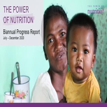 The Power of Nutrition Progress Report 2021 | PDF