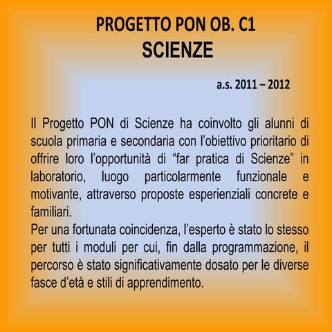 Pon scienze | PPT