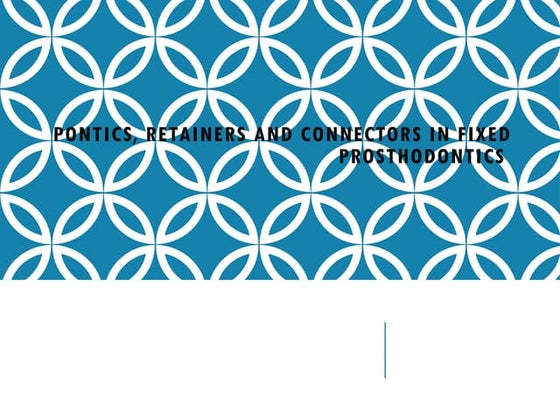 1. fixed partial denture finals1 | PPT | Dental Health | Diseases and ...