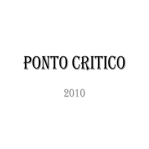 Ponto critico 2010 | PPTX