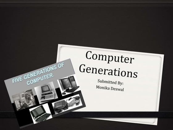 Old photos of the first generation of computers | PDF