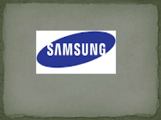 Samsung Company Presentation | PPT
