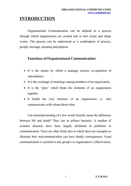 Organizational communication | PPTX