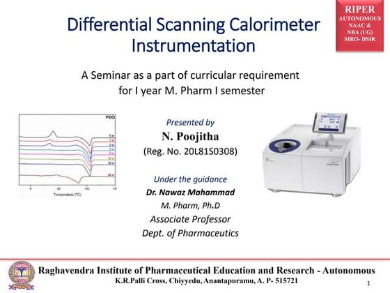 Differential Scanning Calorimetry (DSC) | PPT