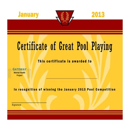 Pool certificate | PDF