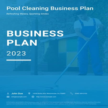 pool cleaning business plan example .pdf