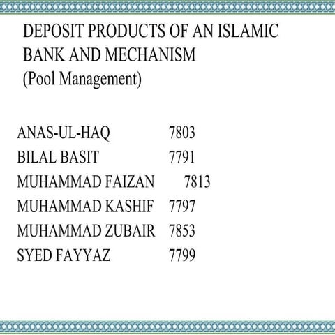 Pool management presentation | PPT