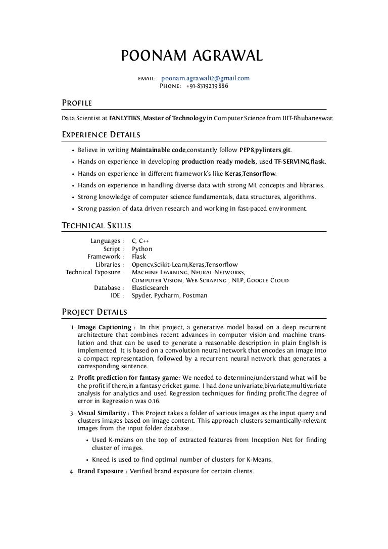 Poonam data scientist