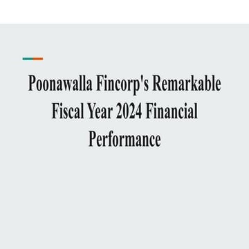 Poonawalla Fincorp's Remarkable Fiscal Year 2024 Financial Performance ...