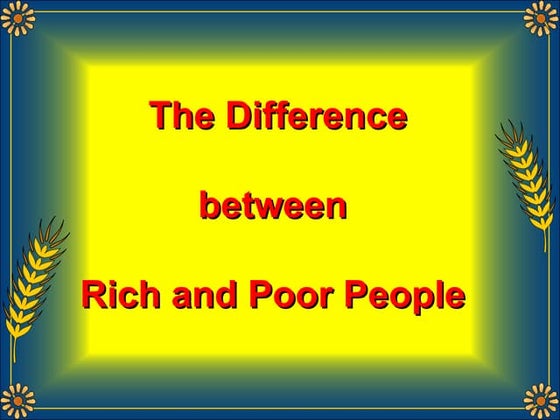 Rich Poor | PPT