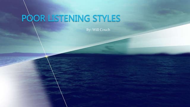 Types of Listeners ppt from English subject | PPTX