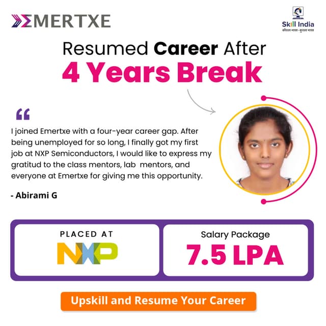 Emertxe Information Technologies Career Break Success Stories Pdf