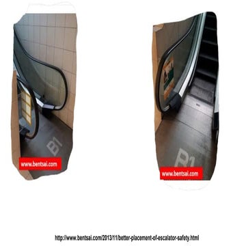 Poor placement of #escalator #safety sign | PPT | Auto Safety | Automotive