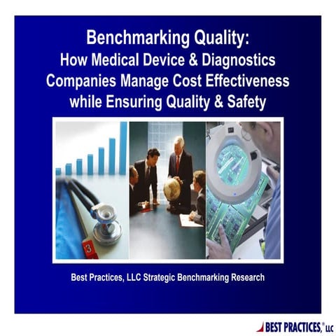 Benchmarking Quality: How Medical Device and Diagnostics Companies ...
