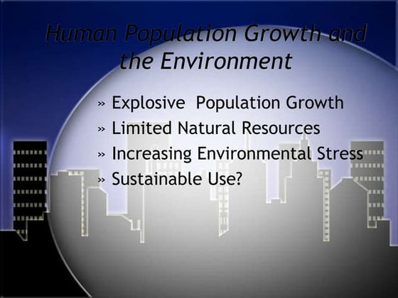 Population and Economic Development | PPT