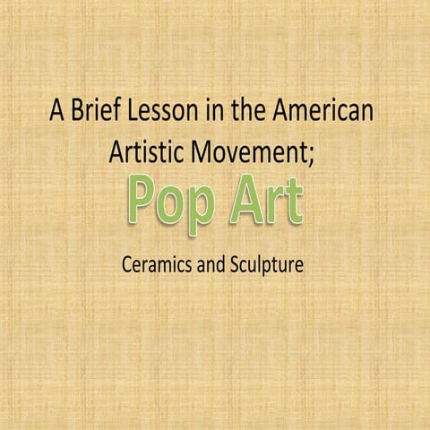 Pop art food: 2013/2014 | PPT