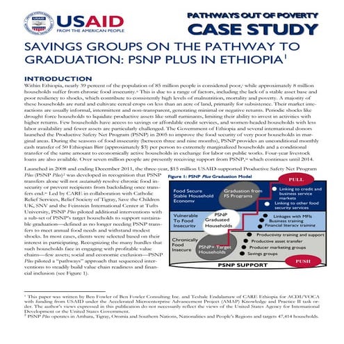 Saving groups on the path way to graduation ... | PDF