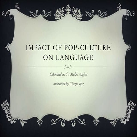 Pop culture | PPTX | Religion & Spirituality