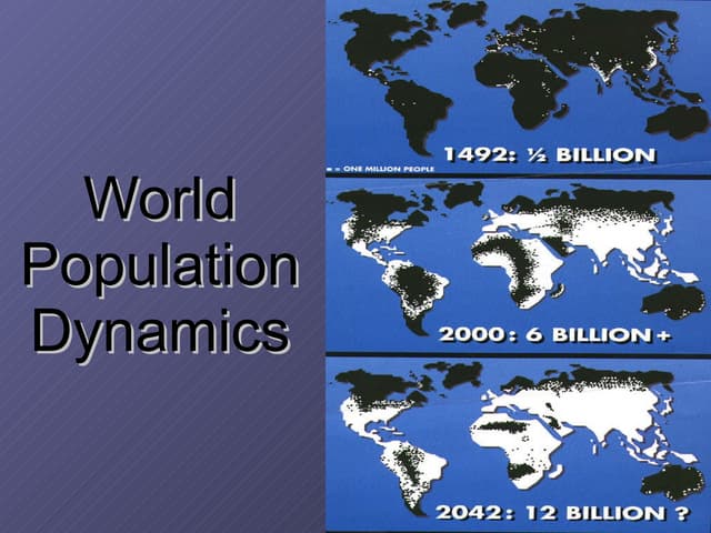 DTM and Population Pyramids | PPTX