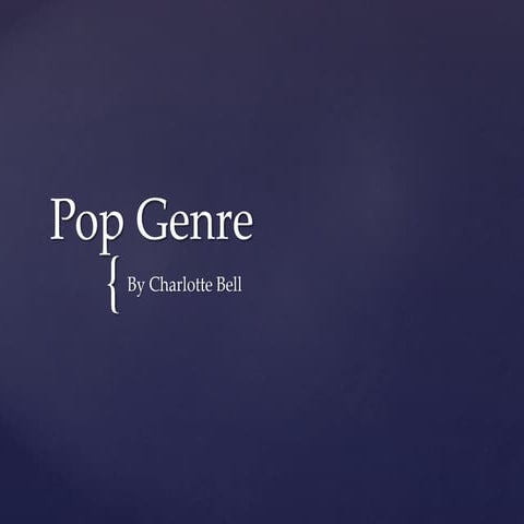 Pop Genre Amended | PPT