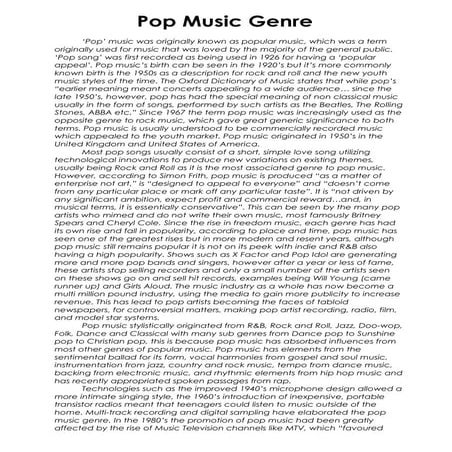 Pop music (2) | PDF