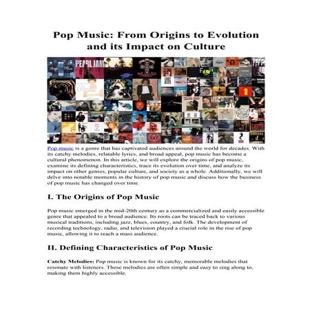 Pop Music From Origins to Evolution and its Impact on Culture.docx