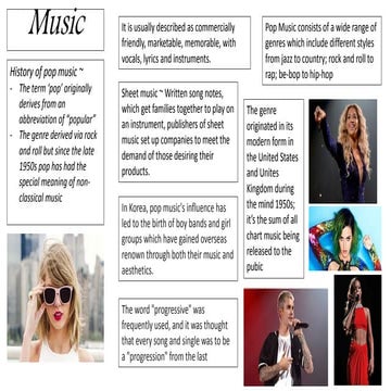 Pop music history | PPTX