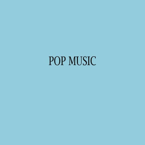 Pop music slideshow | PPT