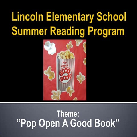 Pop open a good book | PPTX