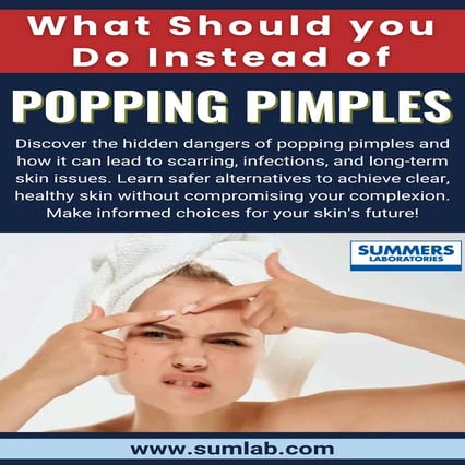 What should you do instead of popping pimples? | PDF | Skin and ...