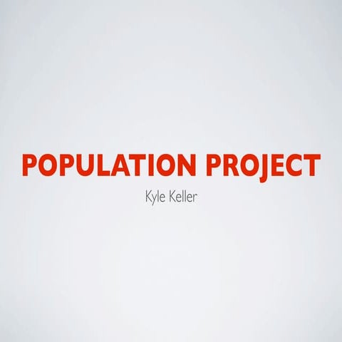 Population project keynote | KEY