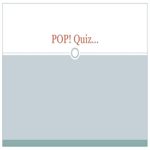 Pop! quiz w ans | PPTX | Bars & Restaurants | Attractions