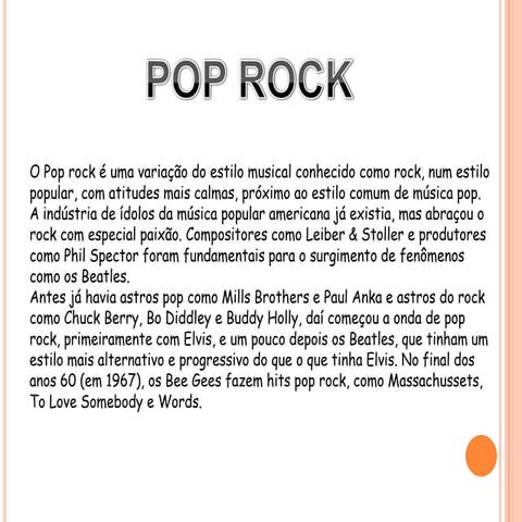 Pop Rock | PPTX