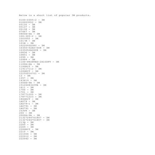 Popular 3m-products | PDF