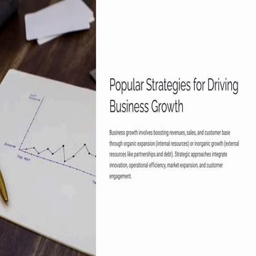 Popular Strategies for Driving Business Growth | PDF