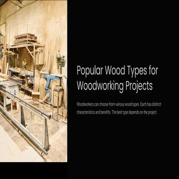 Popular Wood Types for Woodworking Projects | PDF