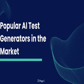 Popular AI Test Generators in the Market - By PrepAI | PDF