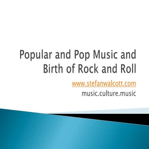 Popular and Pop music | PPTX