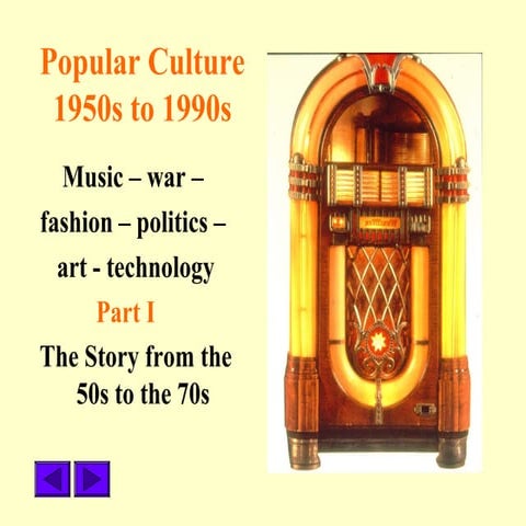 Popular Culture 1950s to 1970s | PPT