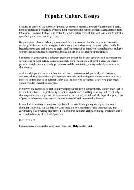 Essay On Popular Culture.pdf