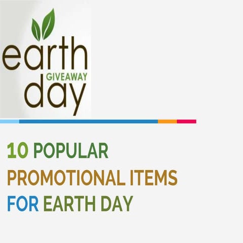 10 Popular Earth Day Promotional Items | PPT