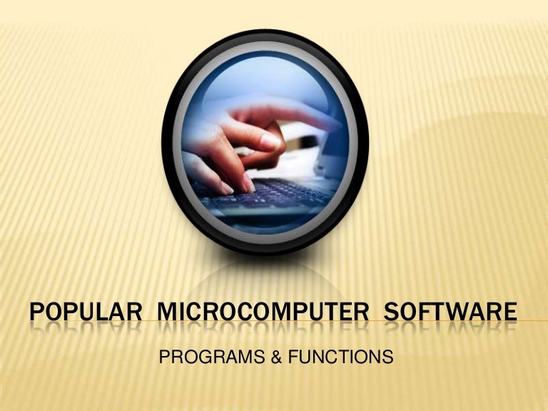 Popular Microcomputer Software[1]