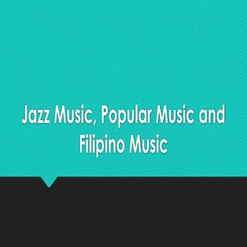 Popular Music.pptx Third Quarter Music... | PPTX