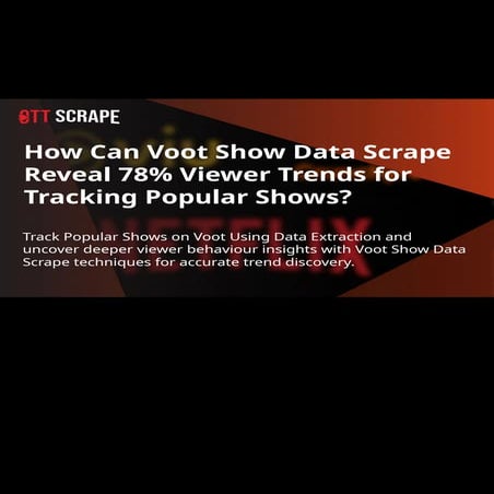 Popular Shows Analysis with Voot Show Data Scrape Tools.pptx