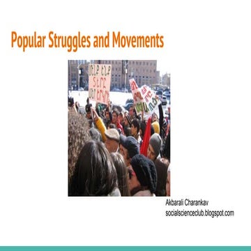 Popular struggles and movements | PPT