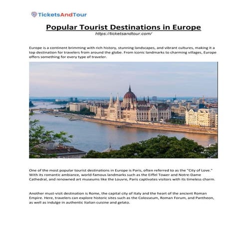 Popular Tourist Destinations in Europe.pdf